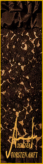 black cocktail dress with lace - german fashion designer Torsten Amft ...